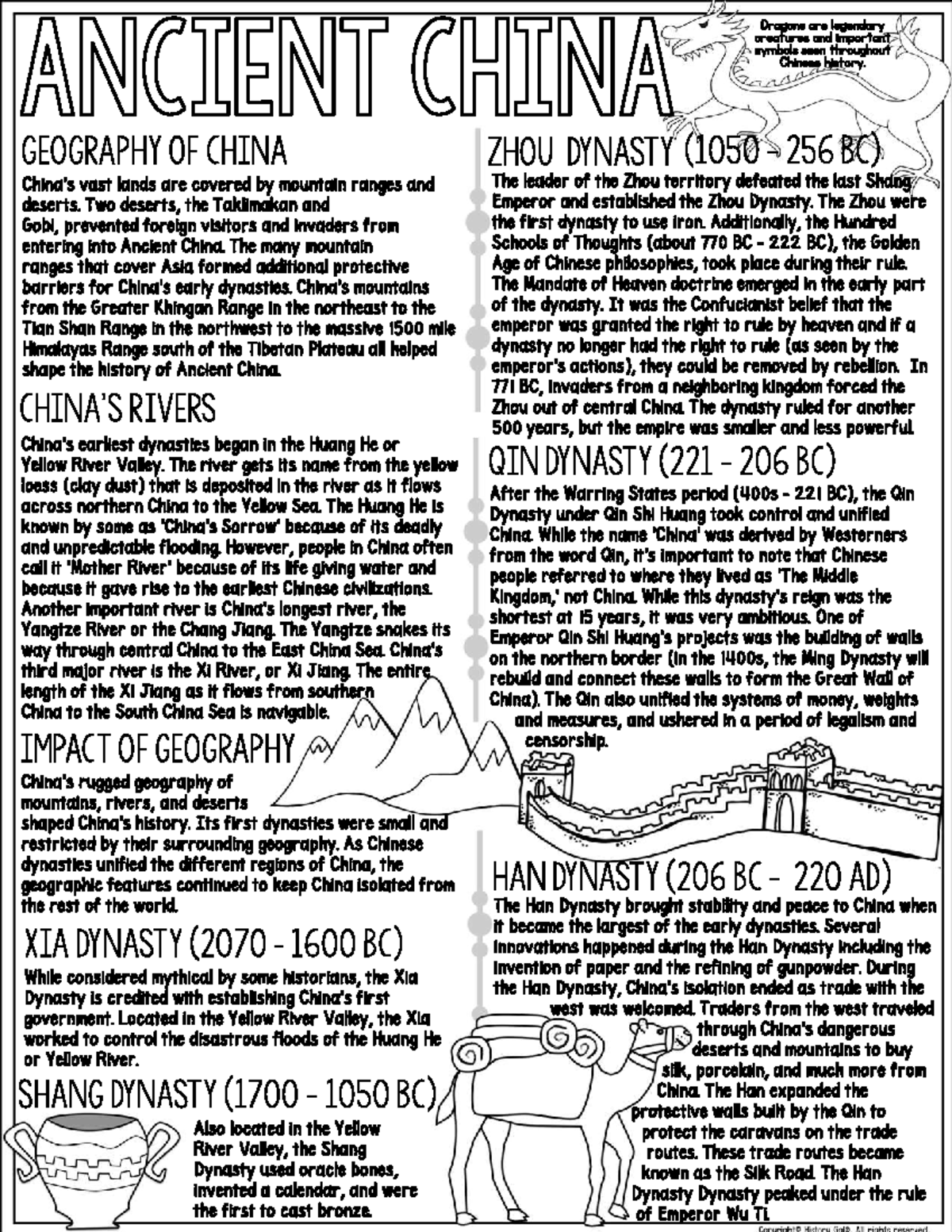 Ancient China Geography and Dynasties Overview - Course Code: GEOG 101 ...