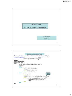 Algorithmique et programmation - Les chaînes de caractères - 1 MPSI/PCSI TD d’informatique Pr ...