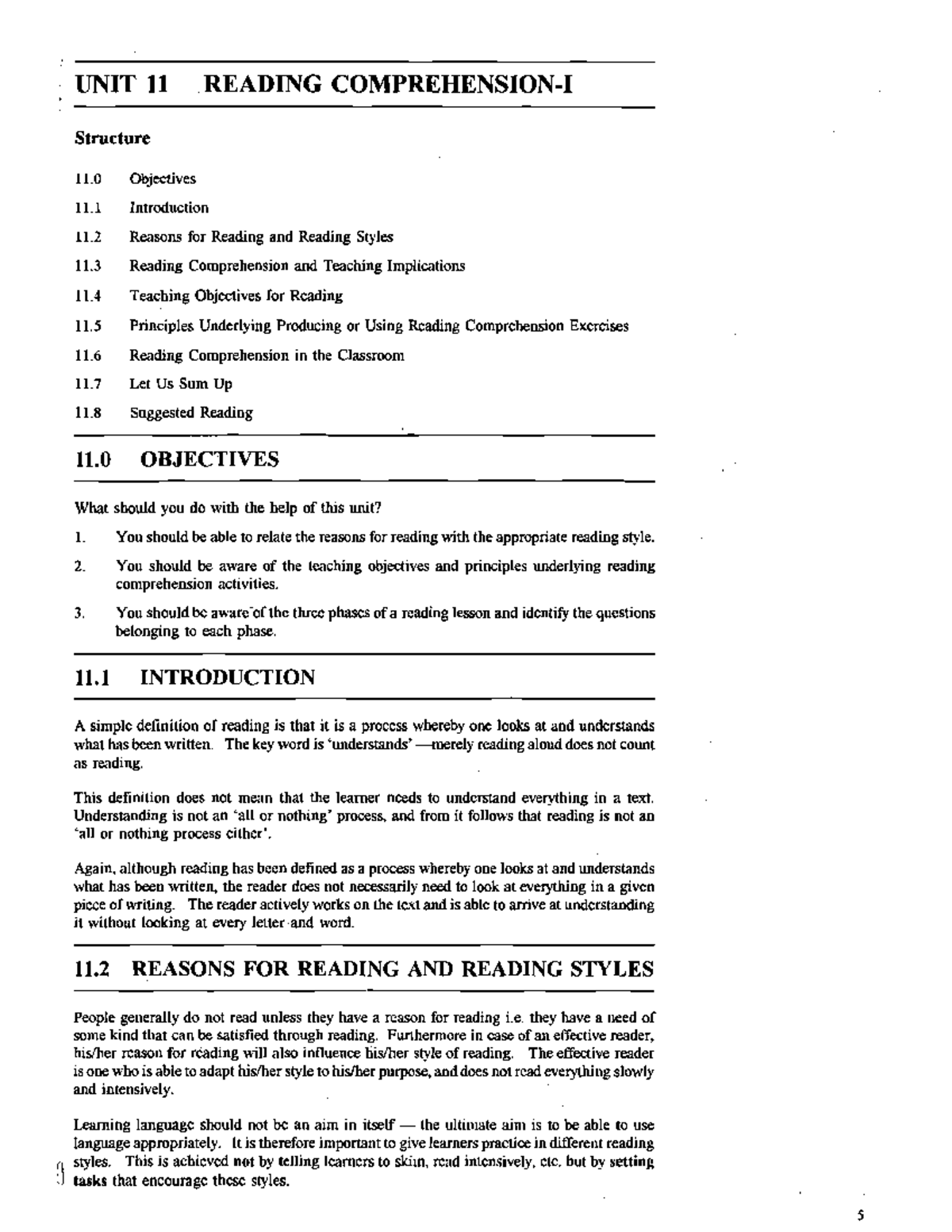 Unit-11 Reading Comprehension Strategies for English Language Learners ...
