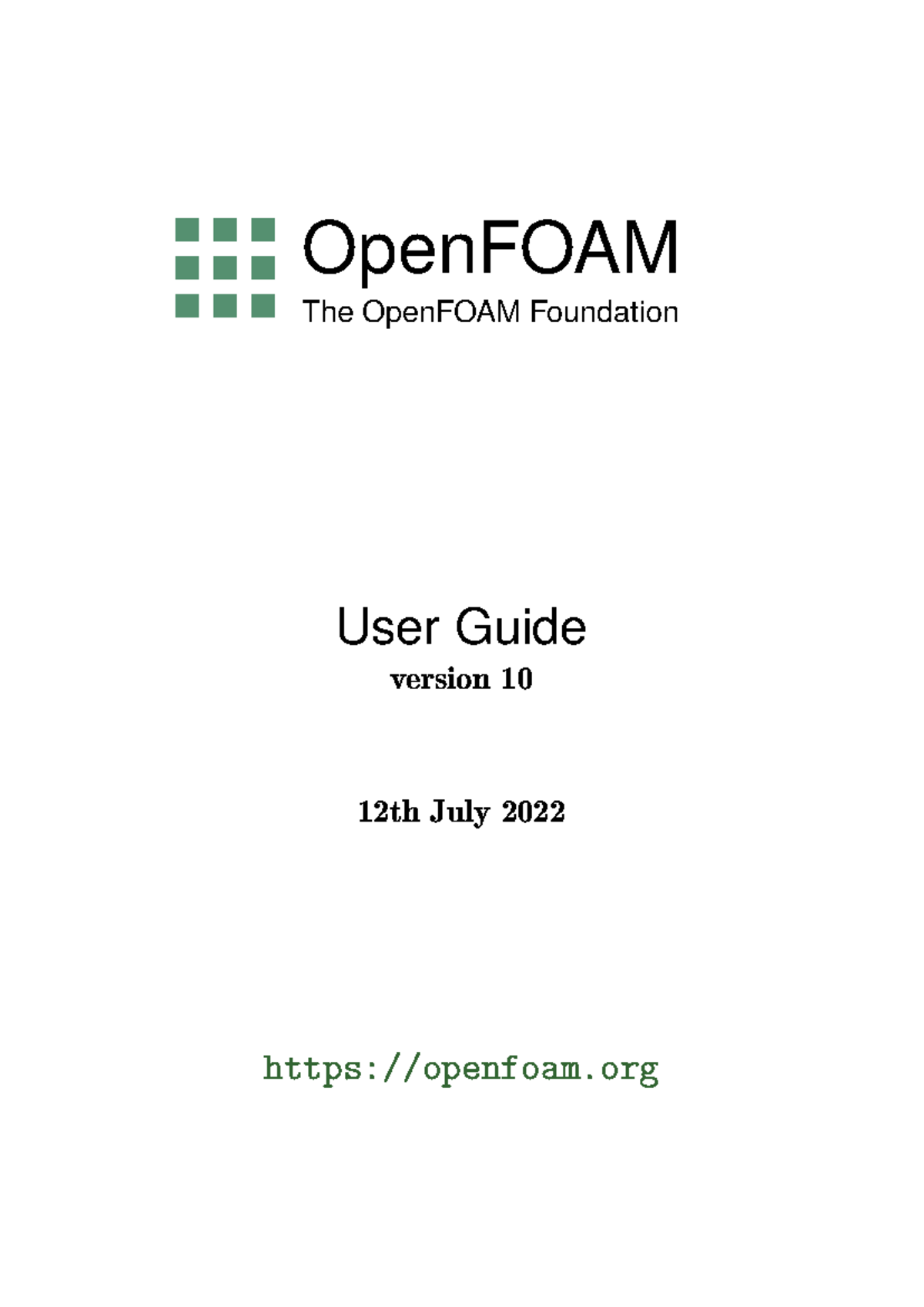 OpenFOAM 10 User Guide: Comprehensive Overview and Tutorials - Studocu