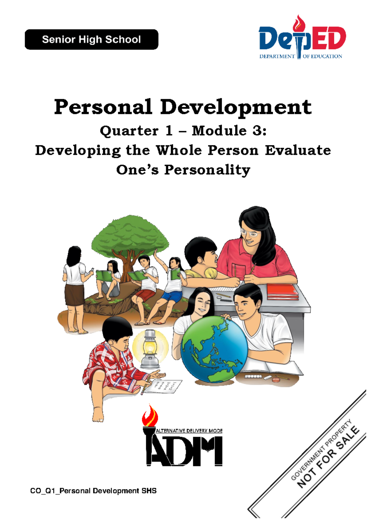 Grade 11 Personal Development Q1 Mod 3: Evaluate Your Personality - Studocu