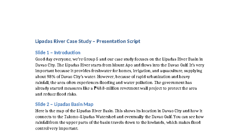 Inbound 5503340224906526801 - Lipadas River Case Study – Presentation ...