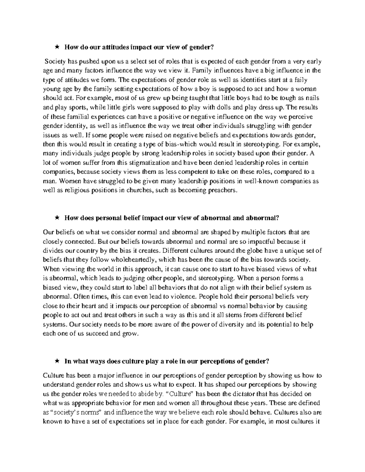 Module 4 Discussion: Examining Gender Dysphoria's Normalcy & Impact ...