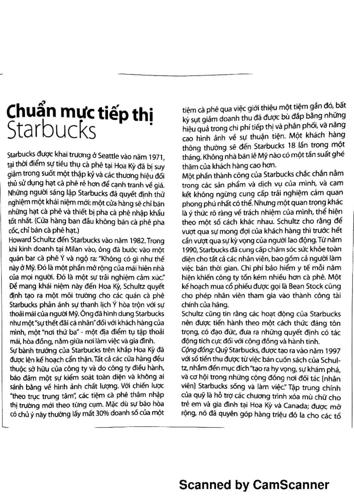 Starbucks 1 - Trách Nhiệm Xã Hội và Chiến Lược Tiếp Thị - Studocu