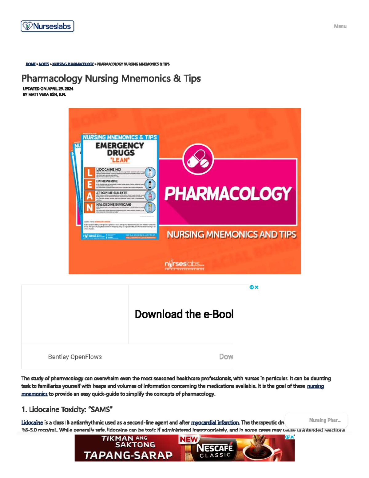Pharma Mnemonics for Easy Drug Retention and Recall - Studocu