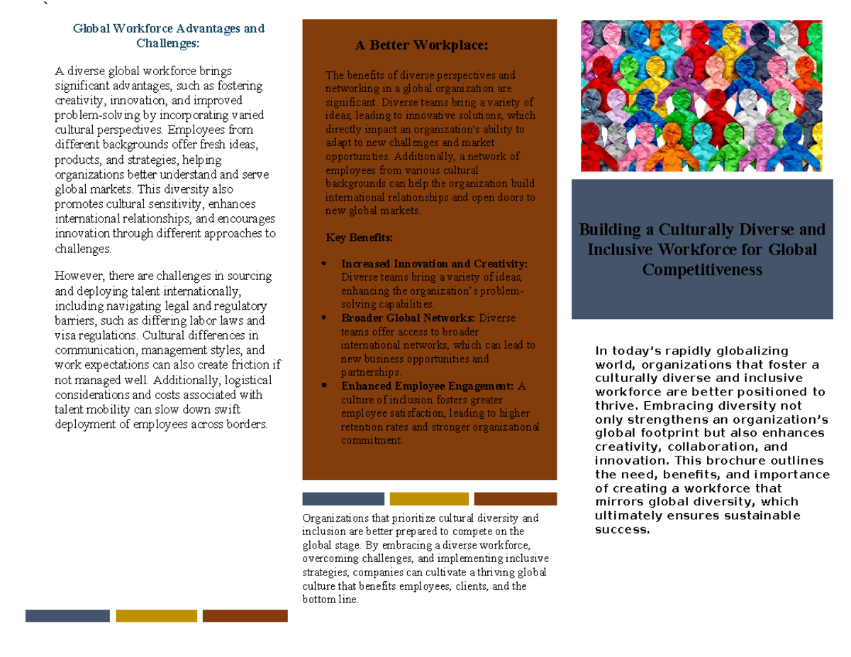 7-1 Project Two - ` Global Workforce Advantages and Challenges: A ...