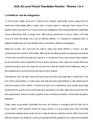 [Solved] Give me some potential La Haine AQA French a level essay ...