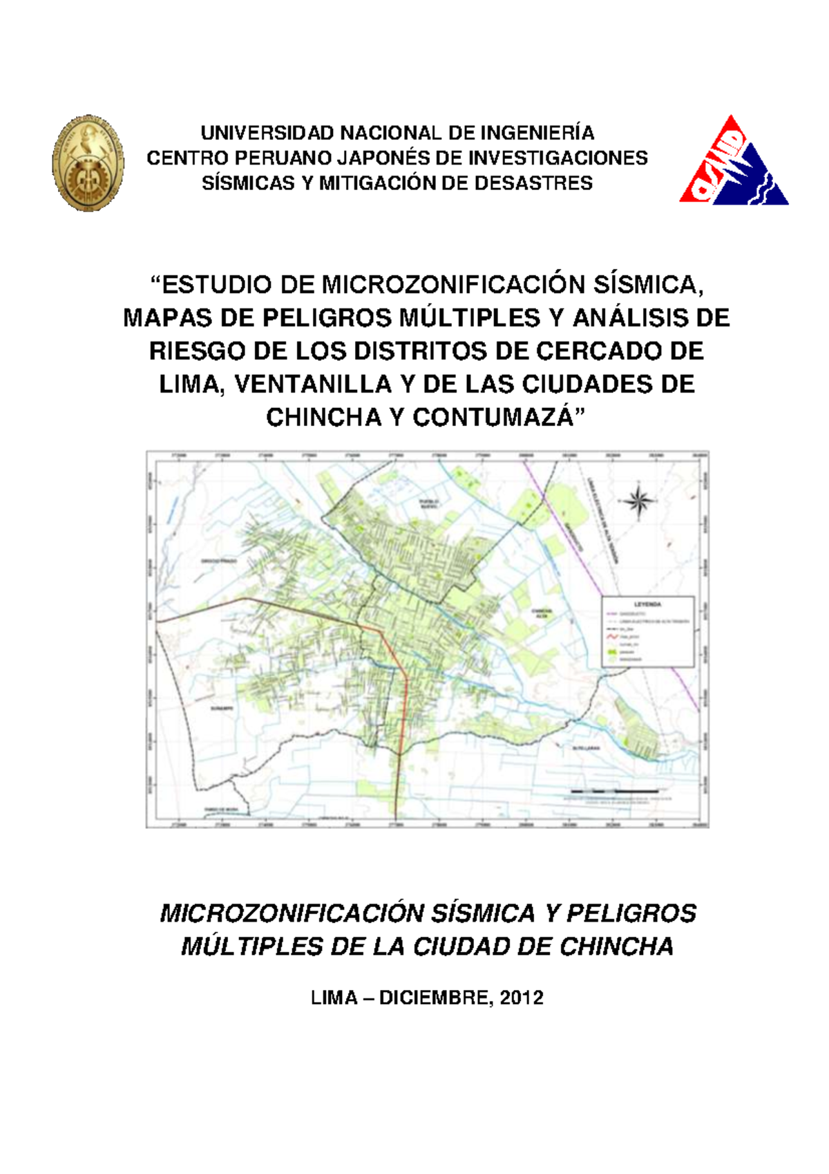 MVCS: Estudio de Microzonificación Sísmica y Peligros Múltiples en ...