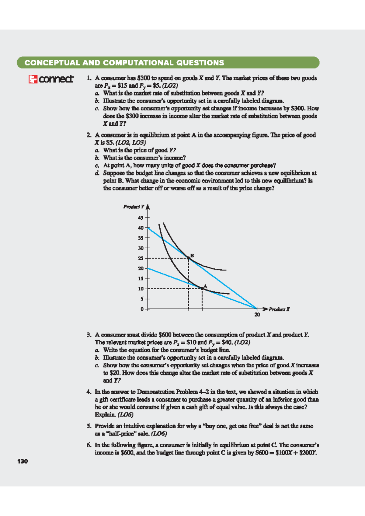 Econ 101: Chapter 4 Conceptual & Computational Questions (LO1-LO7 ...