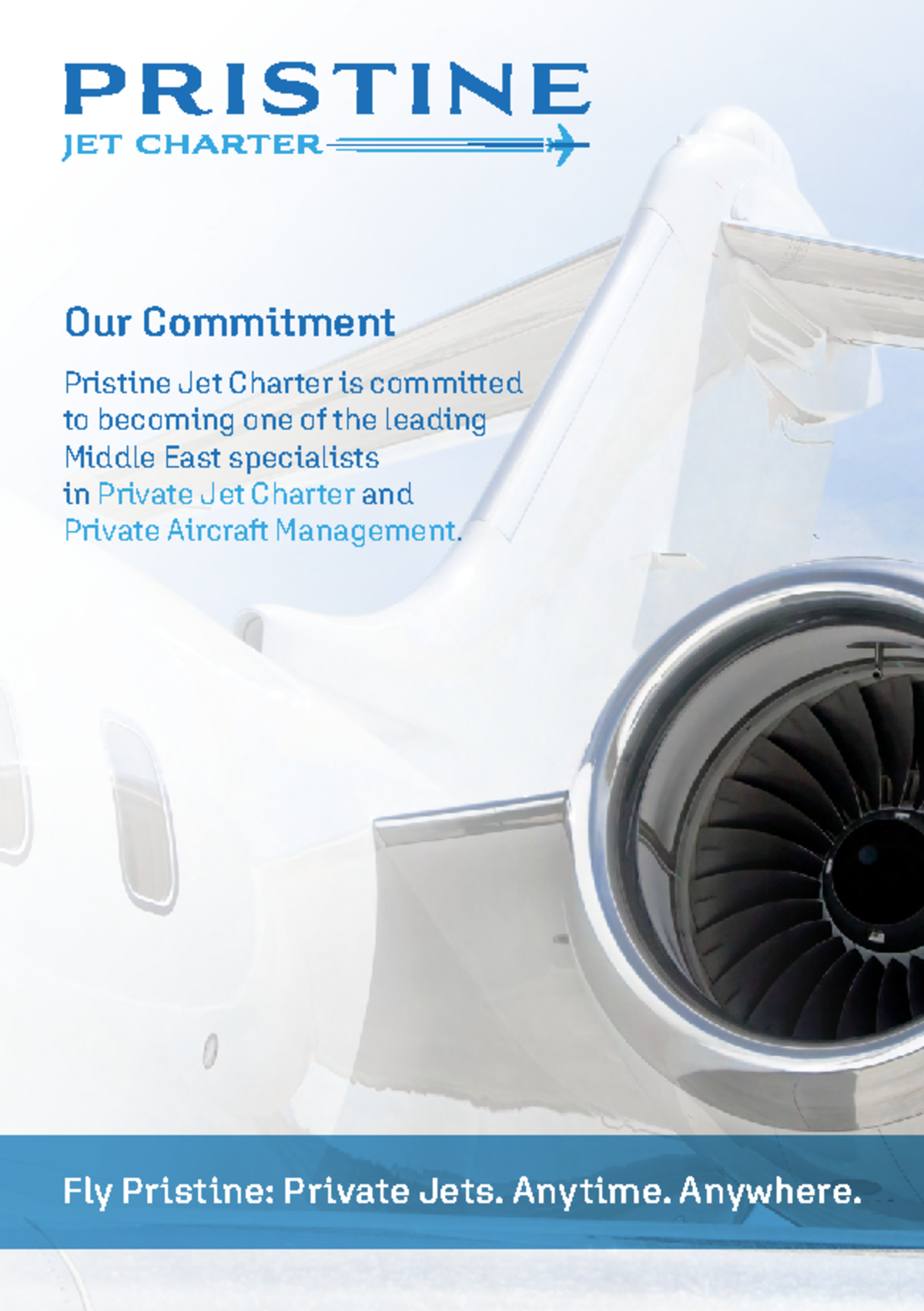 E Brochure Pristine Jet Charter - Our Commitment Pristine Jet Charter is committed to becoming ...
