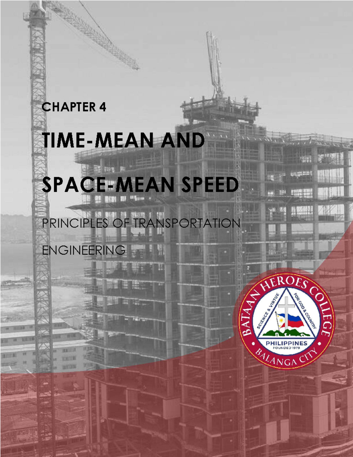 Chapter 4: Travel Time and Speed in Transportation Engineering ENGR ...