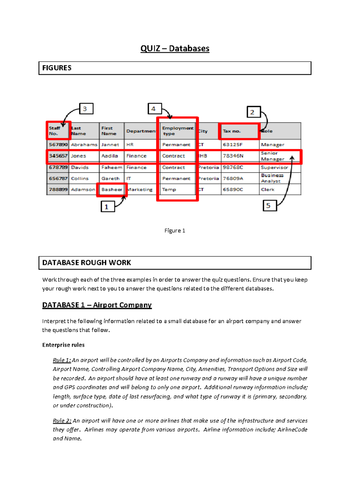 Quiz – Databases: Chapter 5 Overview and ERD Guidelines - Studocu