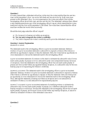 Evidence - Witness Credibility - WITNESSES CREDIBILITY Witness ...