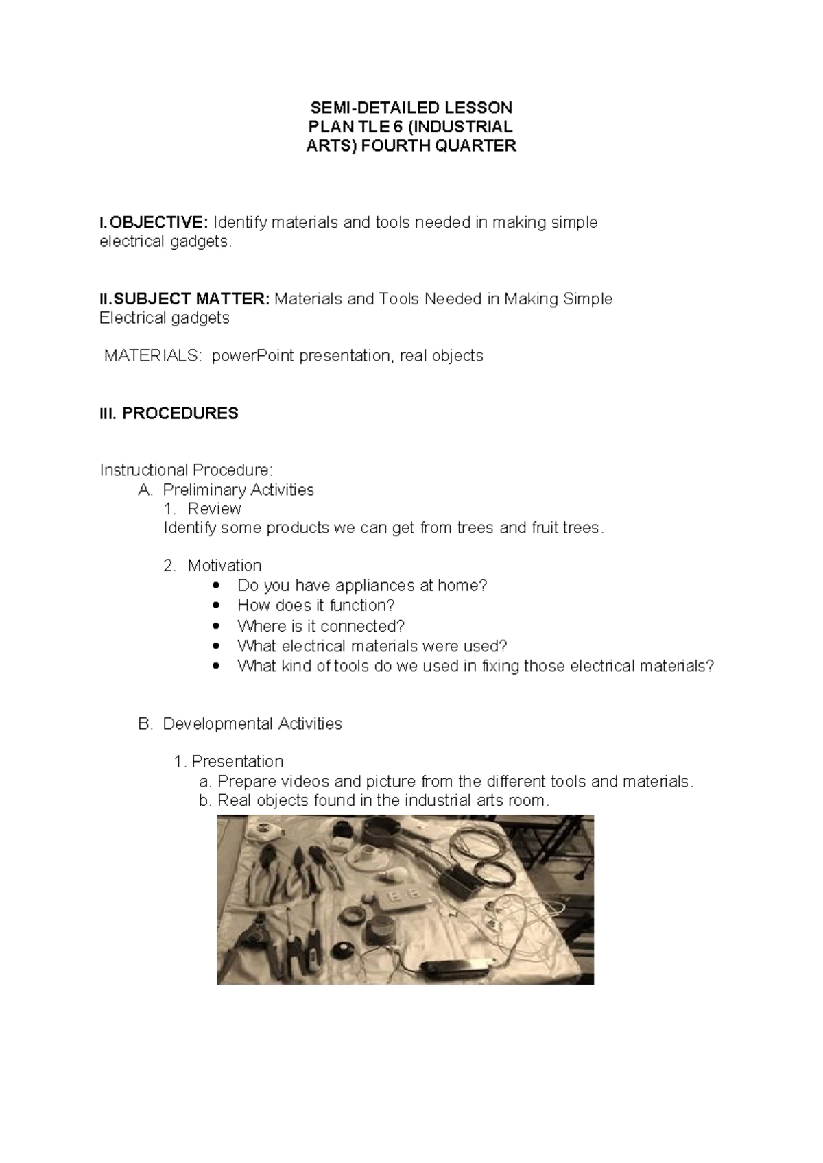 Noun or Naming Words - Lesson Plan - A Detailed Lesson Plan in English ...