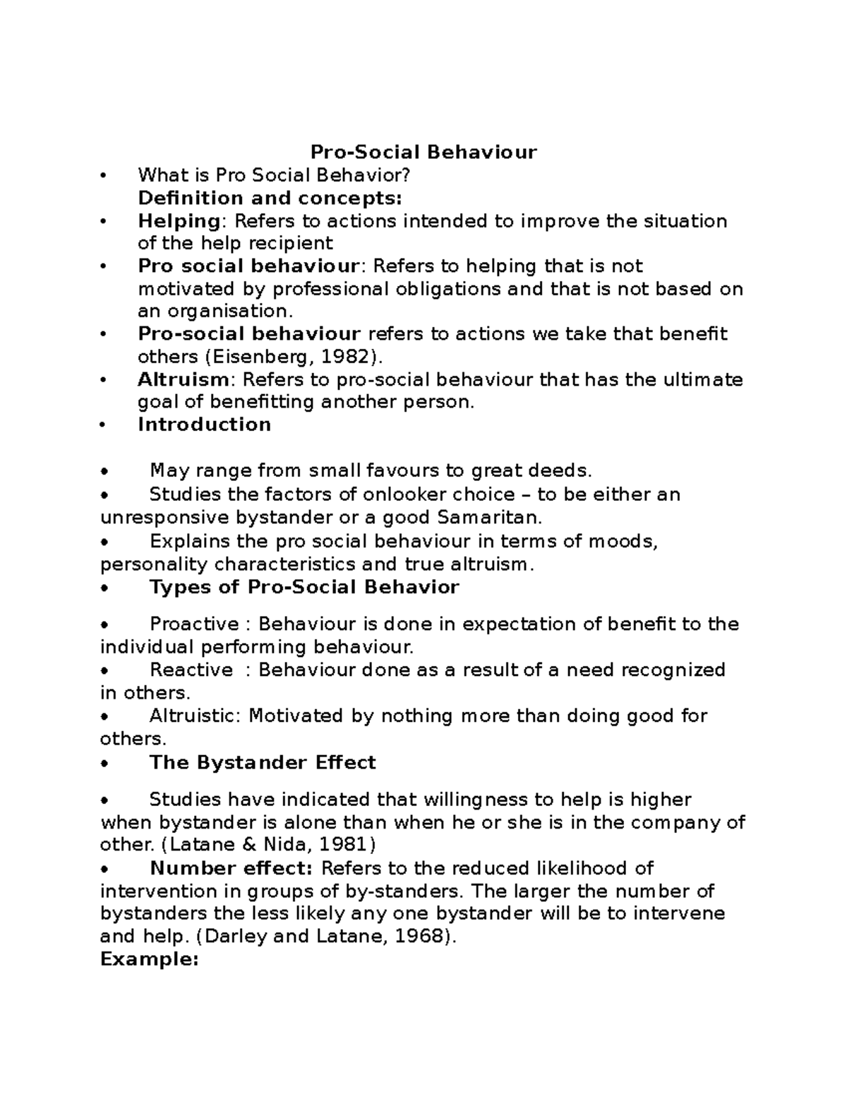 Module 3 semester 3 psychology - Pro-Social Behaviour What is Pro ...
