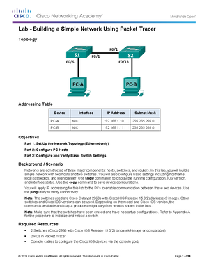 5.3.6 - Explore Physical Connectivity 2 - Lab Report Lab Report Time Spent: 16: Score: 5/6 (83% ...