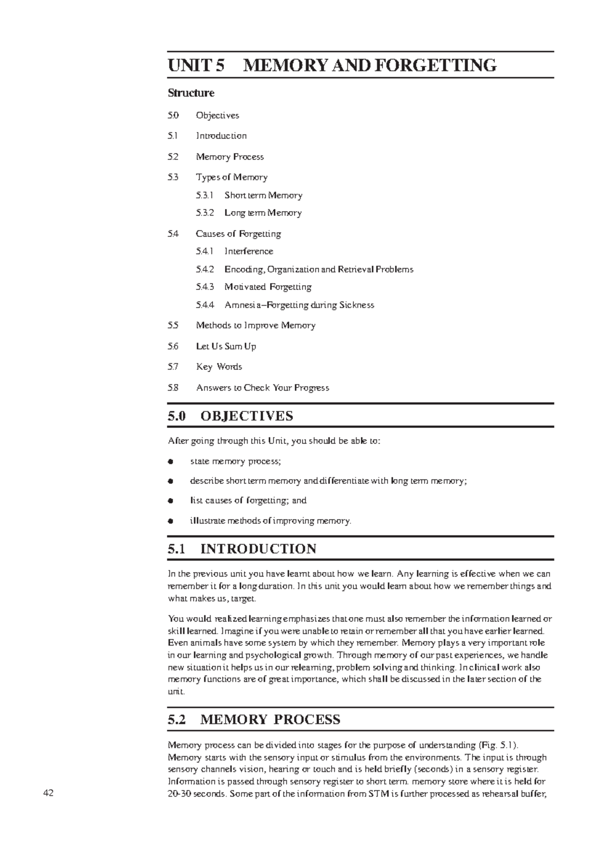 Educational Psychology: Understanding Memory & Forgetting (Unit 5 ...