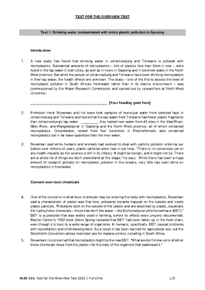 ALDA122 - NWU - Academic Literacy Development - Studocu