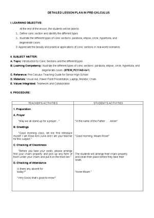 DLP 4 - lesson plan - Detalyadong Banghay-Aralin: Nailalarawan ang ...