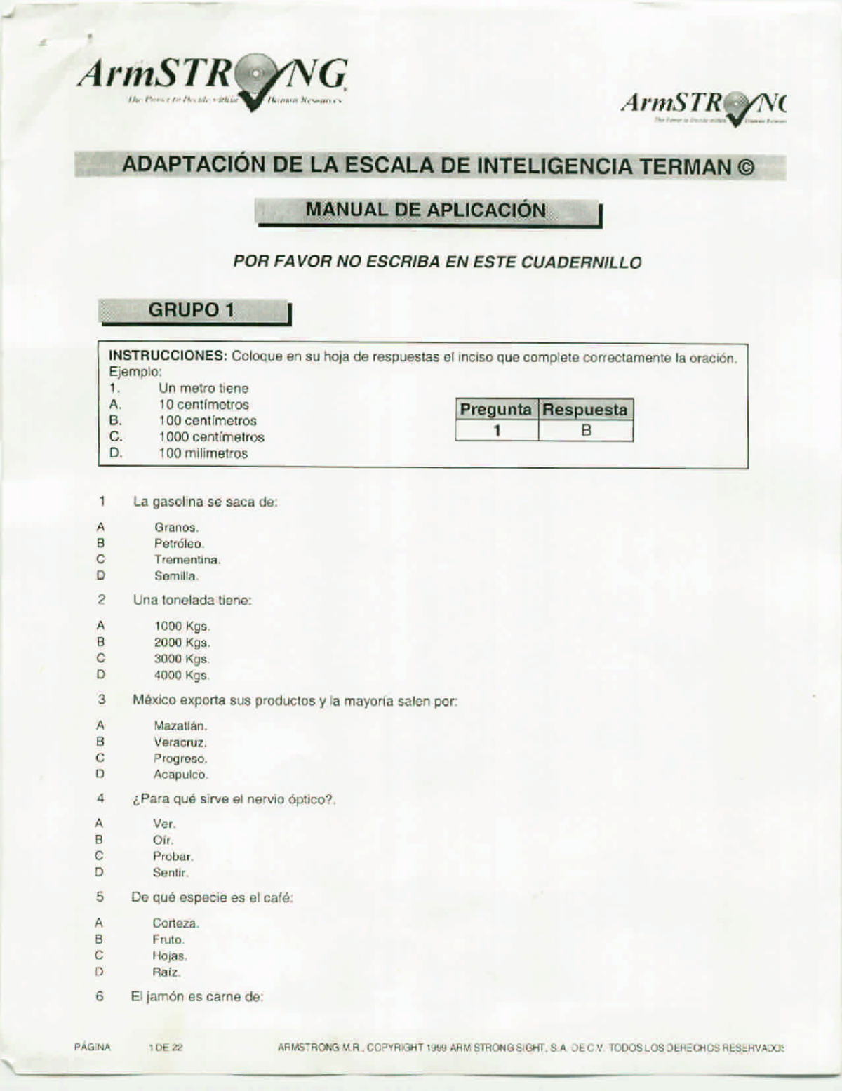 Adaptación de la Escala de Inteligencia Terman - Manual de Aplicación ...
