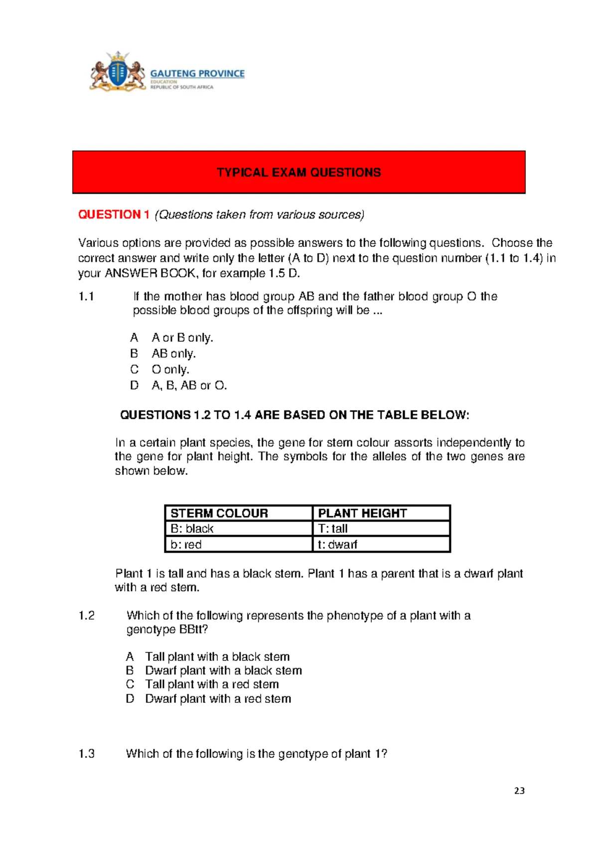 Life Sciences Grade 12 Term 2 Exam Notes: The Human Eye Functions and ...
