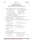 Mathematics for Natural Sciences - Math 1011 - AAU - Studocu