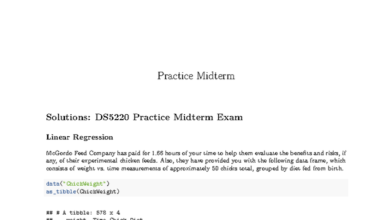 Practice Midterm - its r file for the assignment - Practice Midterm ...