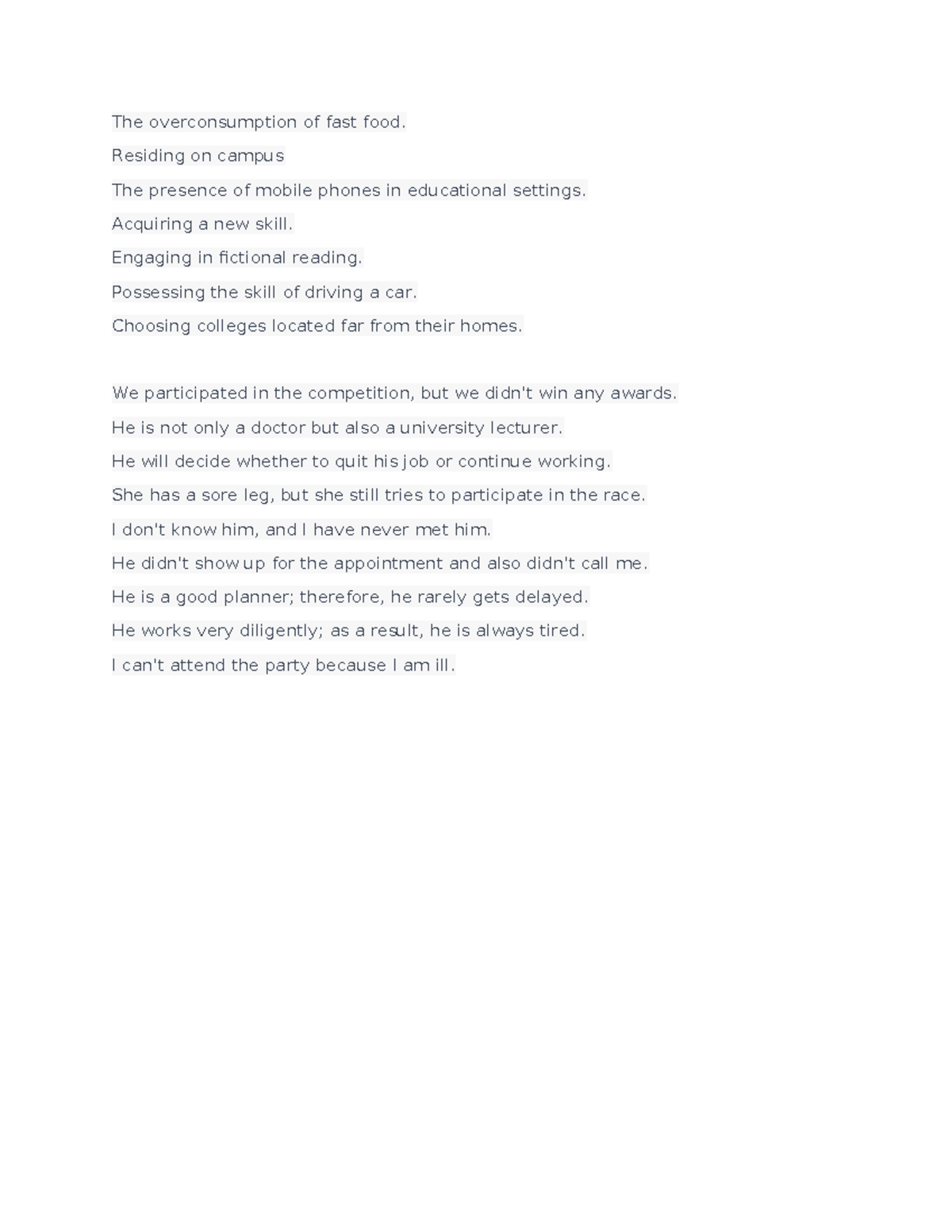 A - asadsad - The overconsumption of fast food. Residing on campus The ...