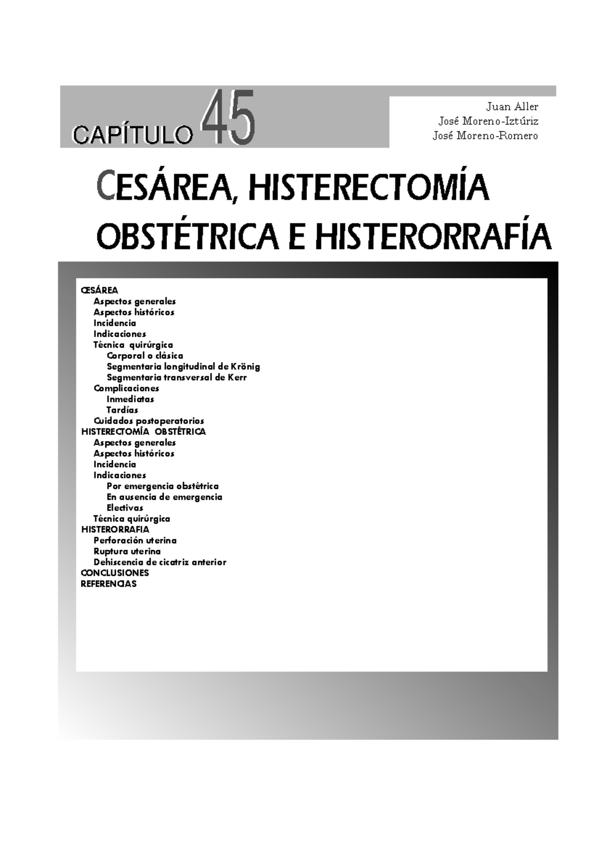 Cesárea, Histerectomía Obstétrica y Histerorrafía: Guía Completa - Studocu