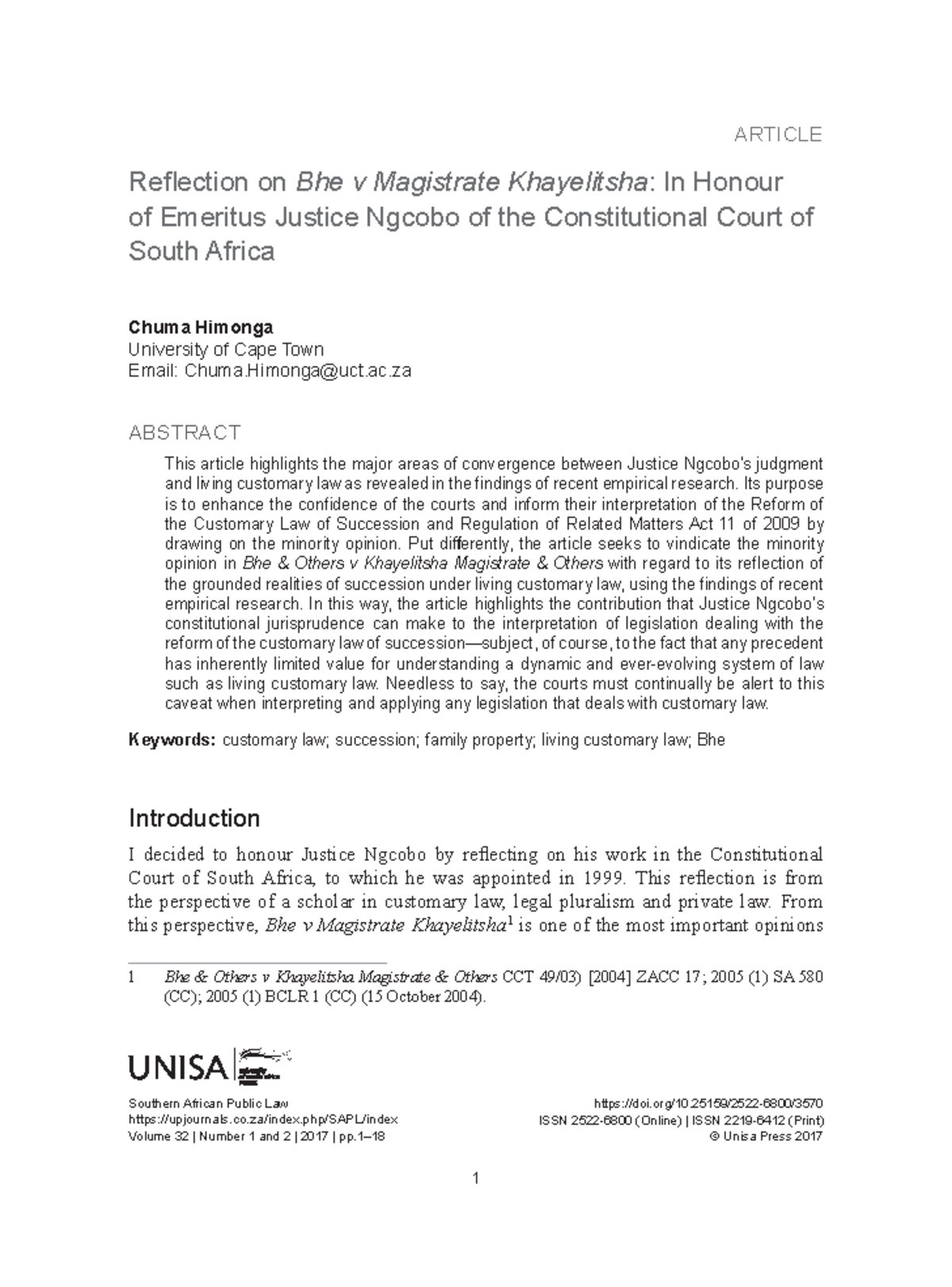 In-Depth Study on Male Primogeniture & Customary Law Succession (LAW101 ...