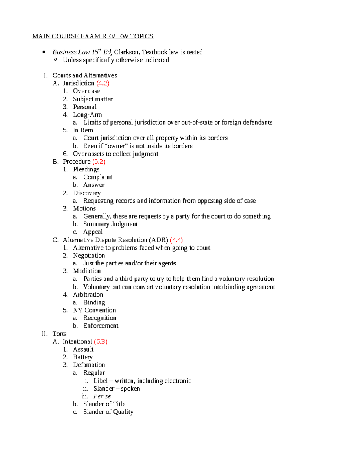 UEH ISB Business Law Final Exam Study Outline and Review - Studocu