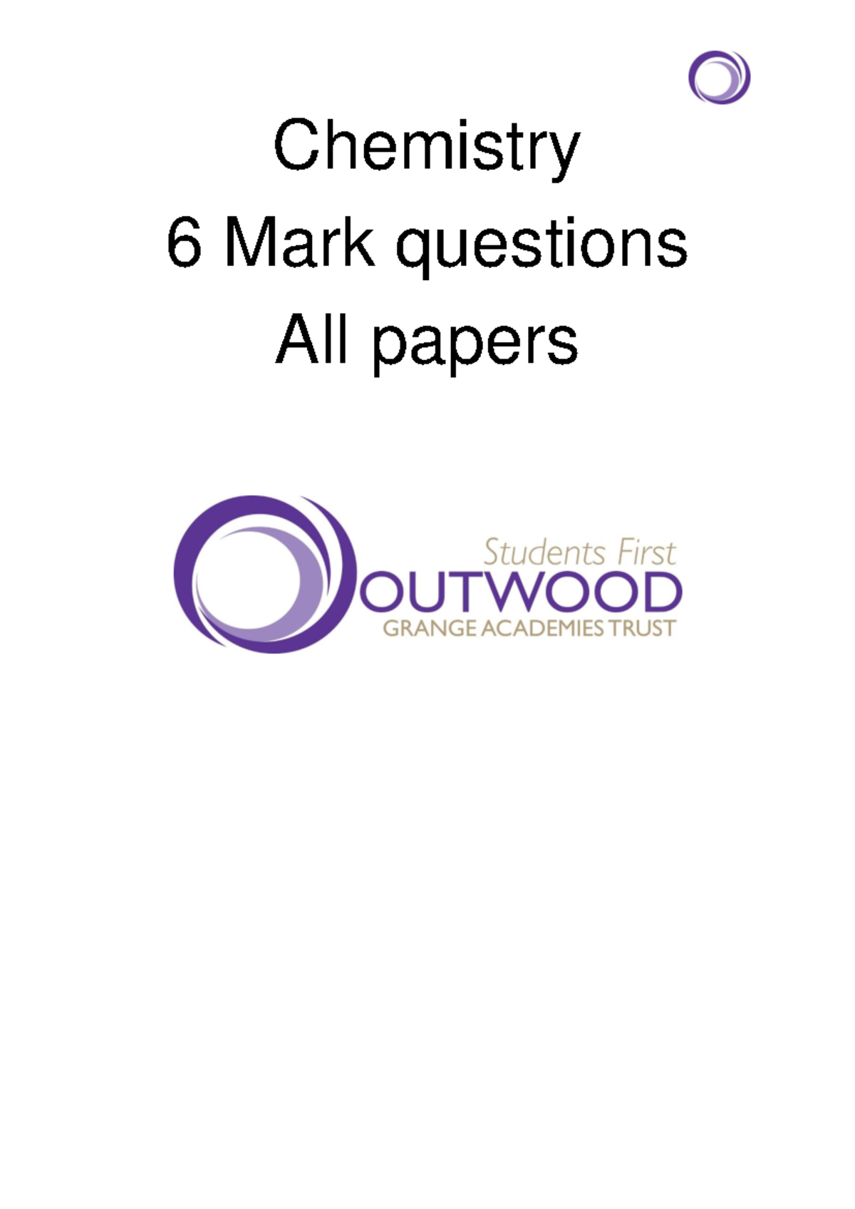 Chemistry 6 Mark Questions: Acids, Salts, and Reactivity Investigations ...