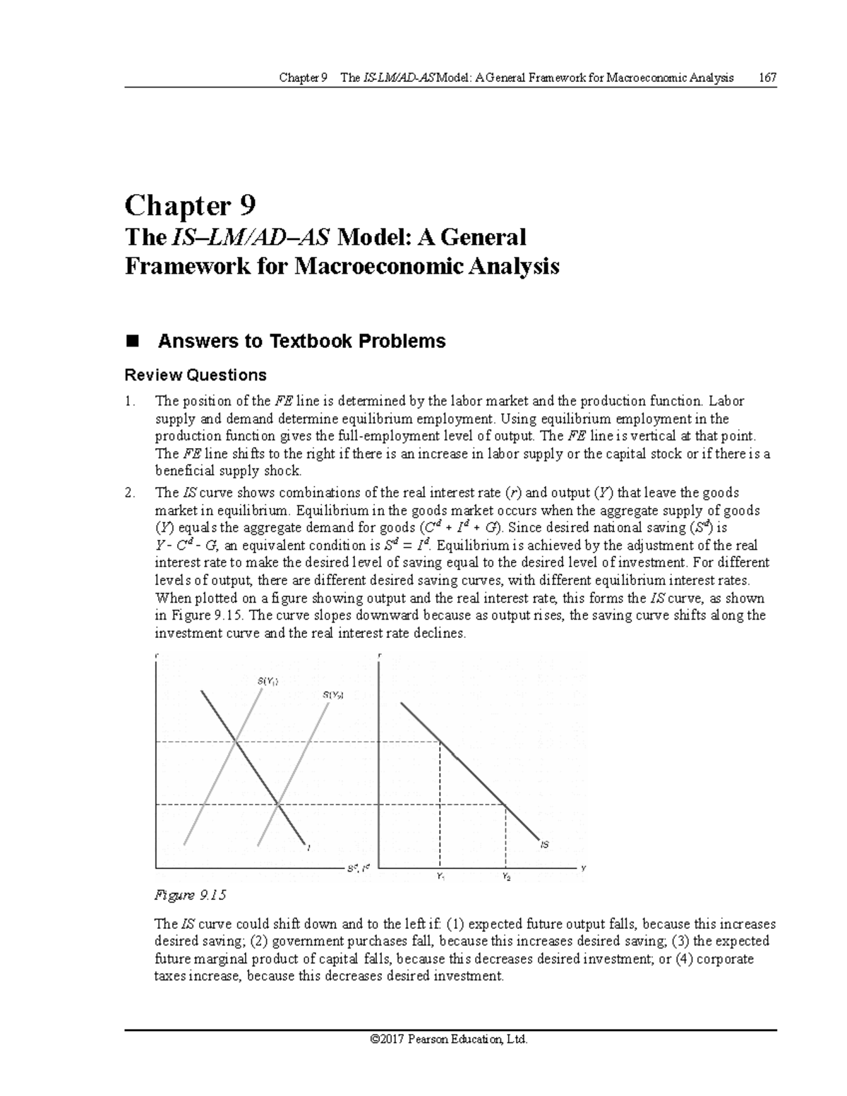 Chp 9 - The IS-LM/AD-AS Model Overview and Analysis - Studocu