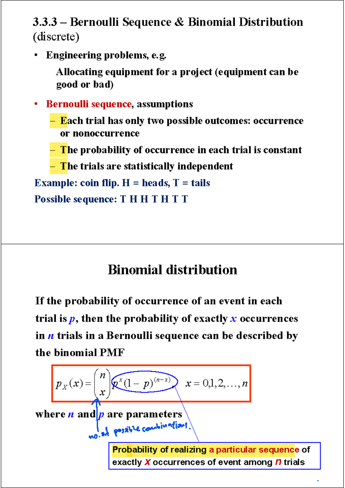 6. Distribution Notes: Bernoulli, Binomial, Geometric & Poisson - Studocu