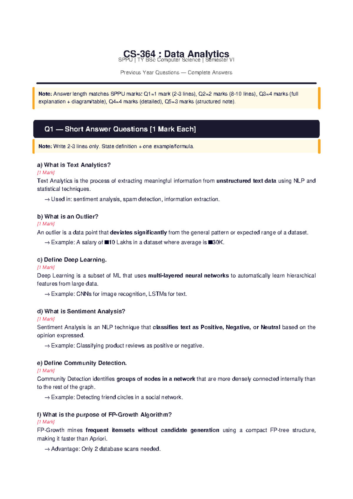 DA PYQ Answers SPPU TY BSc CS Sem 6: Complete Guide to Data Analytics ...