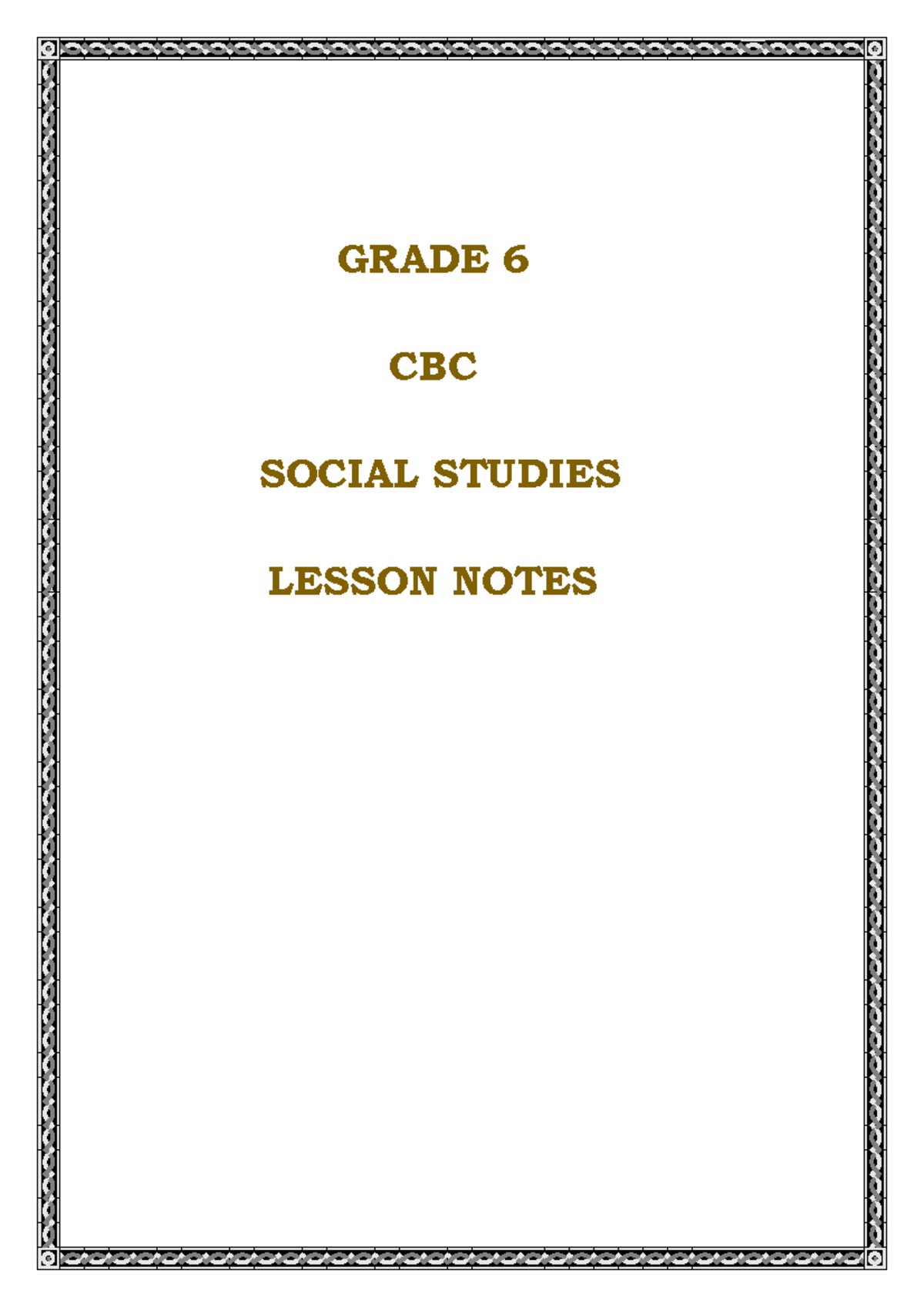 Grade 6 CBC Social Studies Lesson Notes: Eastern Africa Geography ...