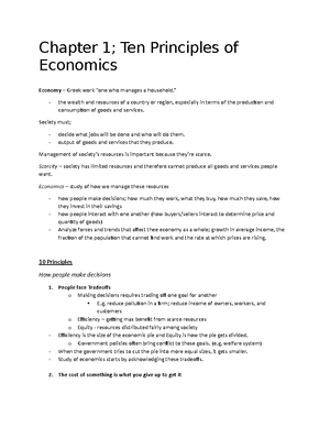Chapter-1 - 10 Principles of Economics - CHAPTER 1. TEN PRINCIPLES OF ...
