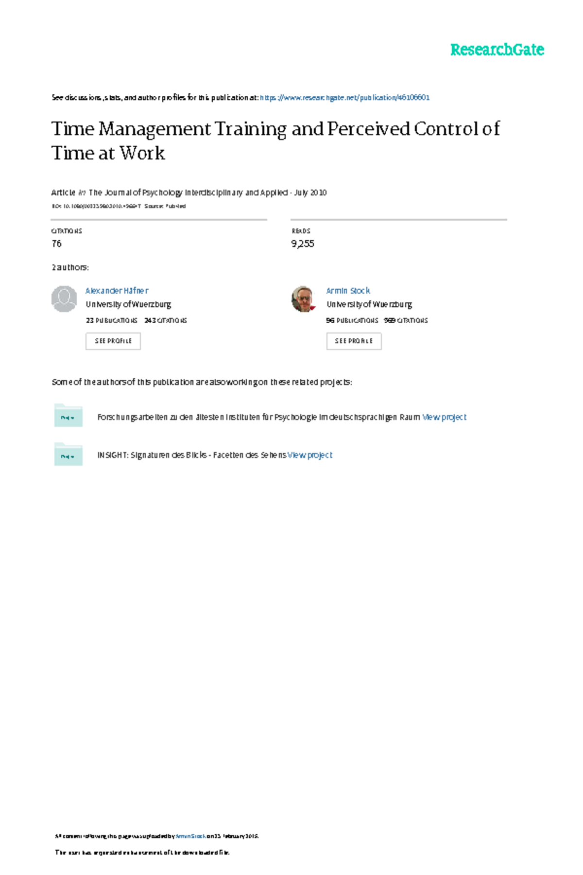 **Time Management Training & Control of Time at Work: Study Insights ...