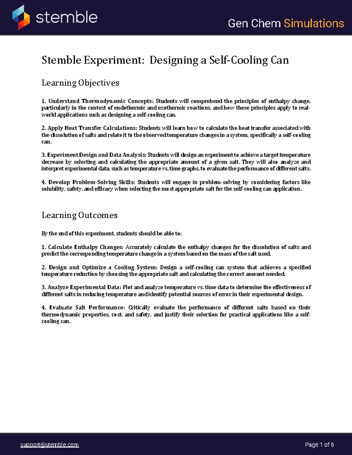 Designing a Self-Cooling Can 2024 - Stemble Experiment: Designing a ...