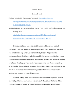 BUS 400 Module 2 Journal - BUS 400 Module 2 Journal Stephen Prescott In ...