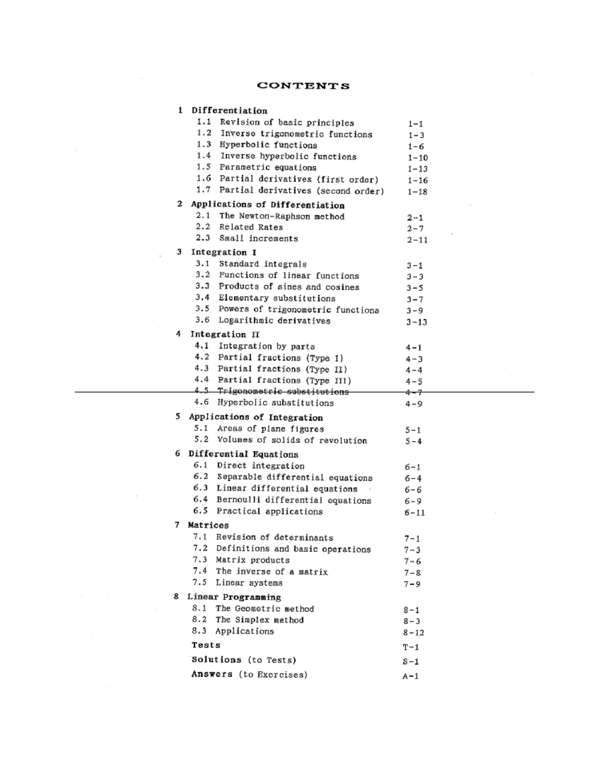 Math notes vol2 - CONTENTS 1 Differentiation 1 Revision of basic ...