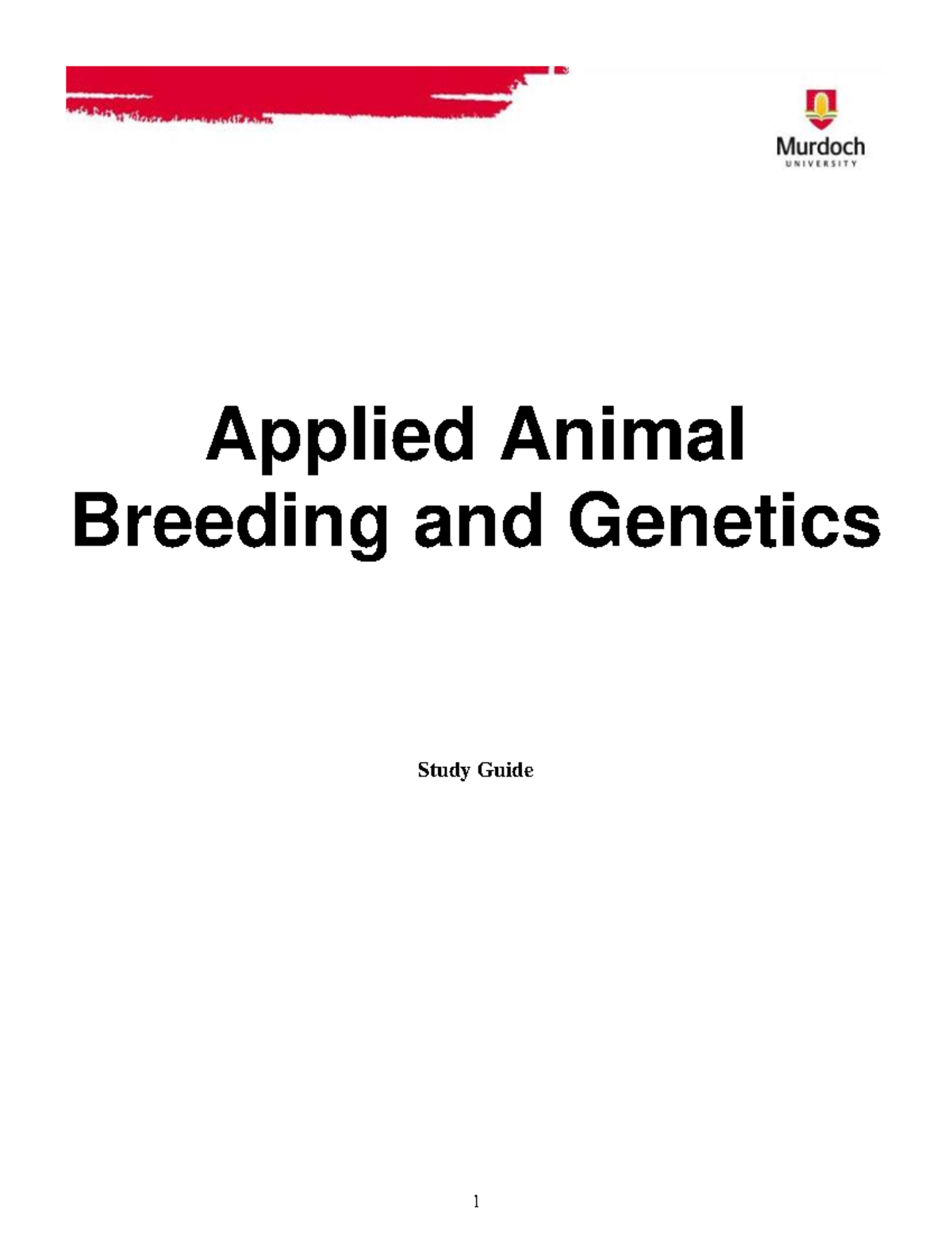 Applied Animal Breeding and Genetics Study Guide: Key Concepts and ...
