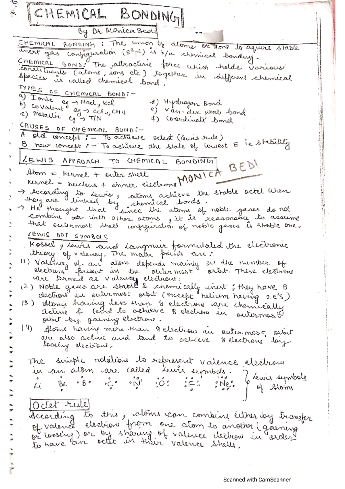 Chemical Bonding - Class 11 Chapter 4 Detailed Notes & Practice Sets ...