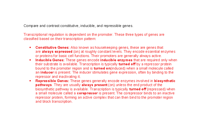 Regulation of Genetic Expression: Lac, Trp, and Ara Operons Overview ...