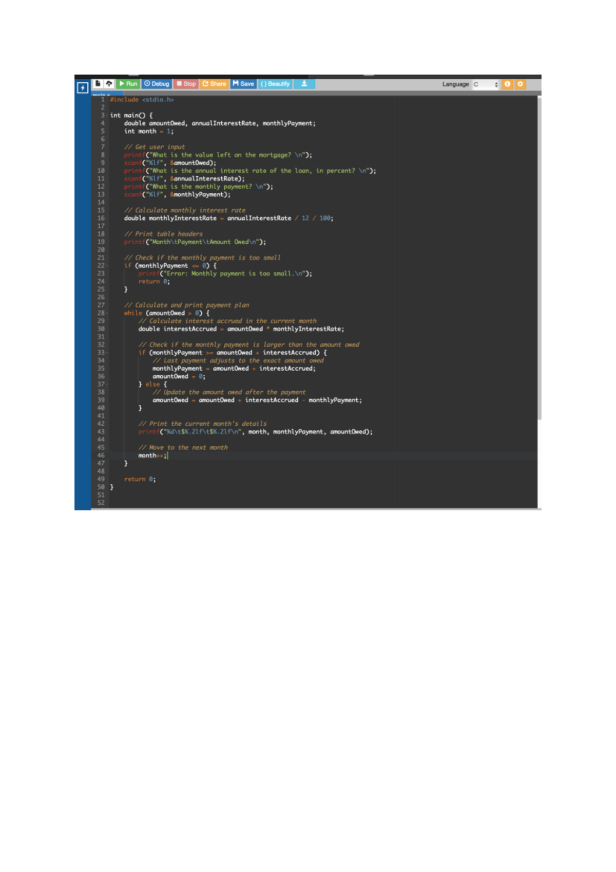 THP-Lab101 - dsfasd - #include int main() { double amountOwed ...