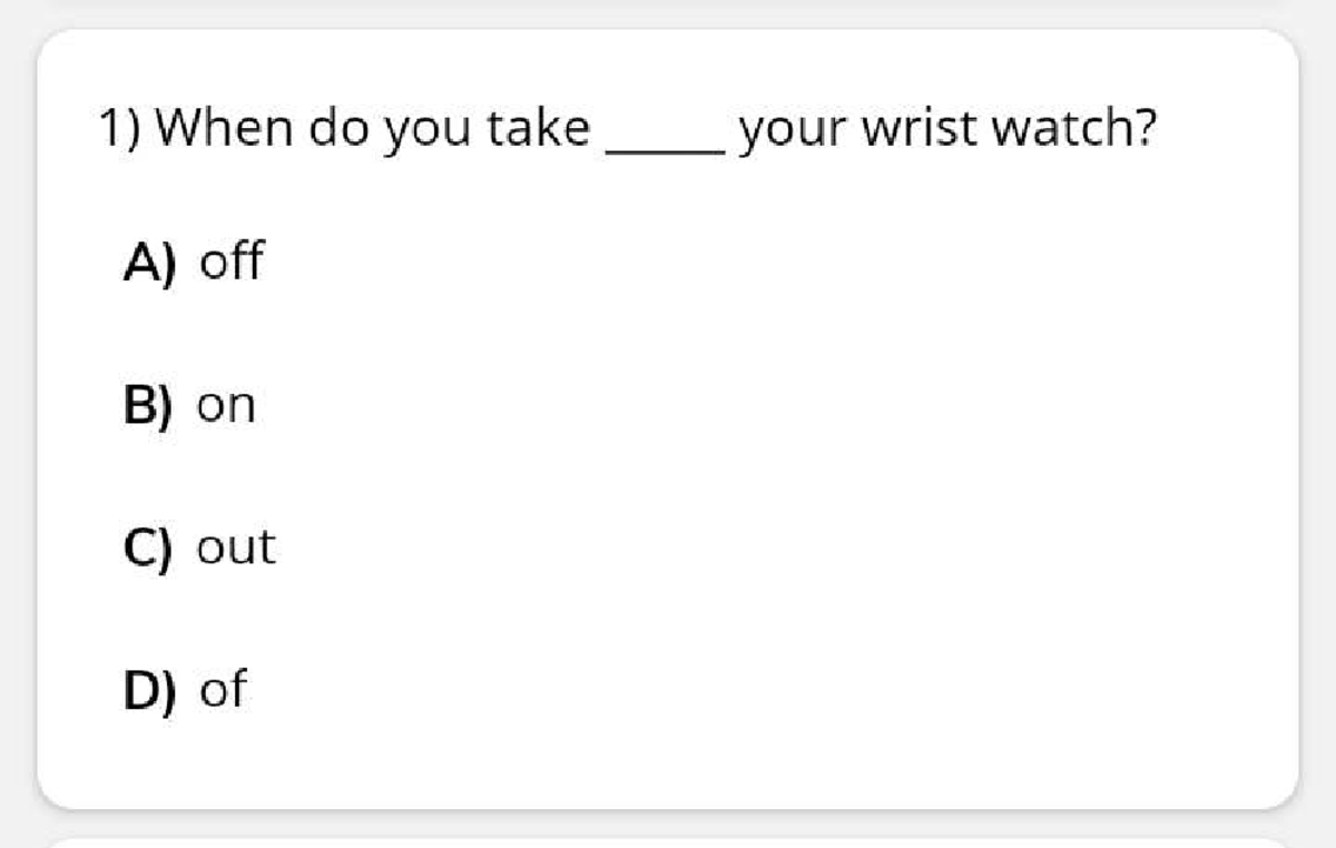 Quizzes with Answers 21 - English Language Quiz - Studocu