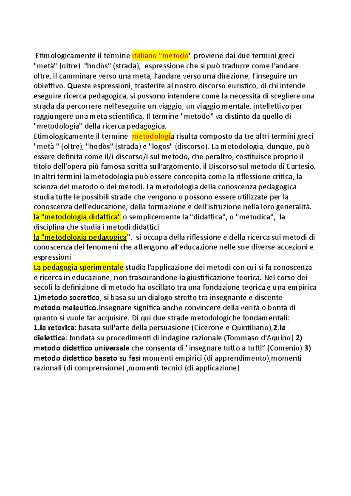 Etimologicamente il termine italiano - Letteratura Italiana ...