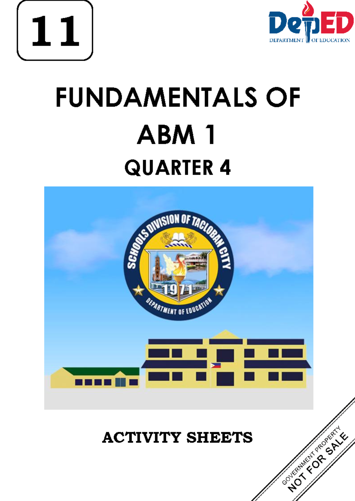 Grade 11 ABM 1 Quarter 4 Activity Sheets: Fundamentals of Accounting - Studocu