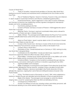 Canadian History - Grade: 10 - High School - Canada - Studocu