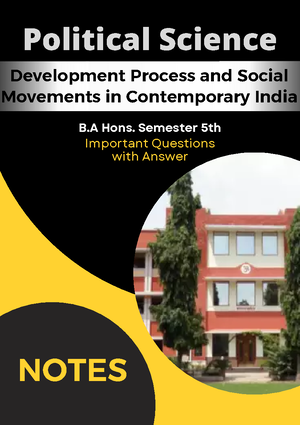 BA Hons Political Science 6th Semester Complete syllabus and Reliable ...